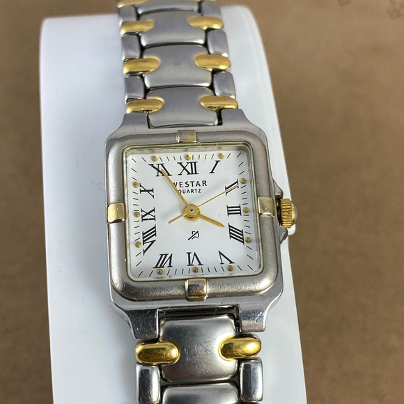 Vintage | Accessories | Vintage Westar 2 Tone 8k Gold Ss Watch | Poshmark